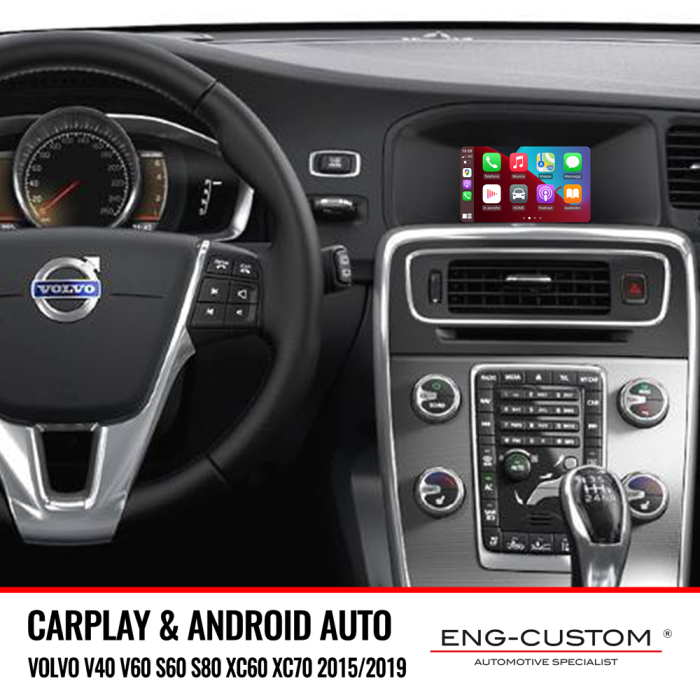 Volvo V40 V60 XC60 XC70 S60 S80 Apple CarPlay Android Auto Mirror Link ...