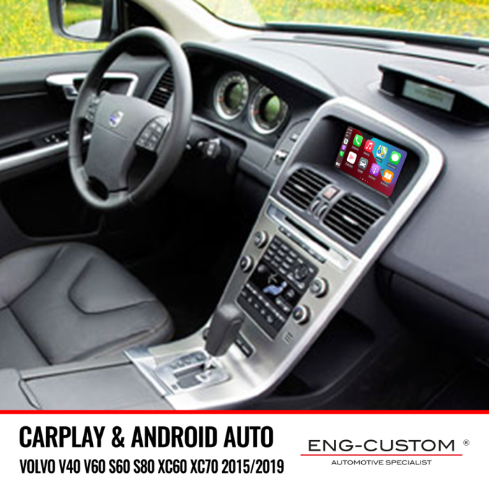 Volvo V40 V60 XC60 XC70 S60 S80 Apple CarPlay Android Auto Mirror Link ...